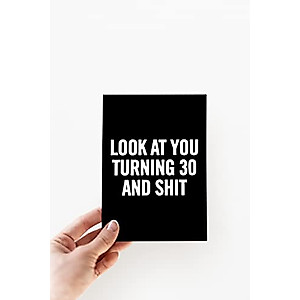 Funny 30th Birthday Card for men or women with envelope | Joke card for someone who is turning 30 years old | Original and unique present idea for son, daughter.
