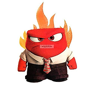 4 Inch Anger Inside Out Movie Removable Peel Self Stick Adhesive Vinyl Decorative Wall Decal Sticker Art Kids Room Home Decor Boy Children Nursery Baby 4x5 Inch Tall