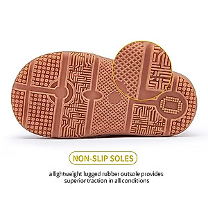 BMCiTYBM Baby Winter Snow Boots Tassel Boys Girls Faux Fur Shoes Camel Size 6-12 Months Infant