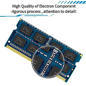 Kuesuny 8GB Kit (2 x 4GB) DDR3-1600 SODIMM, DDR3L PC3-12800 CL11 Non ECC Unbuffered 204-Pin 1.35V/1.5V 2RX8 SO-DIMM Notebook Laptop RAM Memory