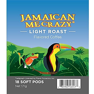 Wolfgang Puck Coffee, Jamaican Me Crazy Gram Coffee, 9.5 Gram Pods, 18 Count