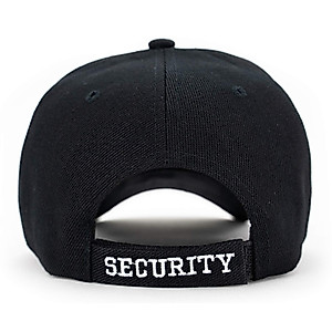 First Class Security Cap with ID On Front, Peak and Back (White Security ID)