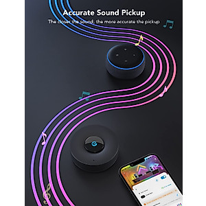 Govee Music Sync Box, Bluetooth Group Control 7 Devices, 22 Dynamic Music Modes, Battery Powered, USB Charged, Supports All Govee Smart Color Light Products