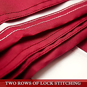 VSVO US American Flag 3x5 Ft - Heavy Duty 300D Oxford Nylon Embroidered US Flags, Embroidered Stars, Sewn Stripes, Indoor/Outdoor, Vibrant Colors, Brass Grommets