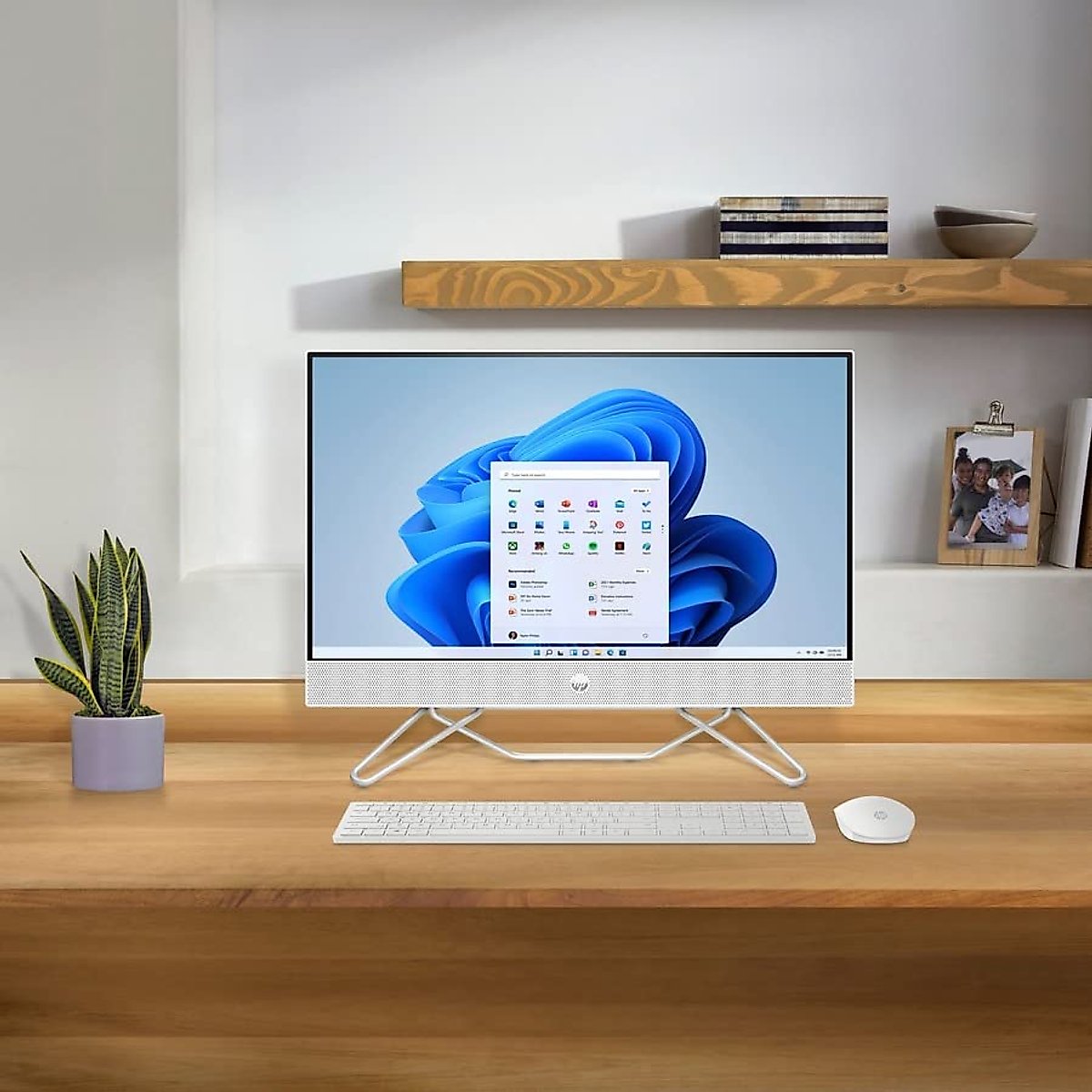 HP 24-cb1000a 24-cb1256 All-in-One Computer - AMD Ryzen 5 5625U Hexa-core (6 Core) - 8 GB RAM DDR4 SDRAM - 256 GB M.2 PCI Express NVMe SSD - 23.8" Full HD 1920 x 1080 Touchscreen Display - Deskto
