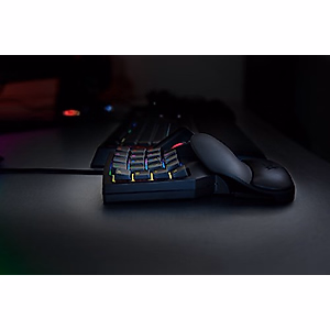 Razer Tartarus V2 Chroma - Ergonomic Mecha-Membrane Gaming Keypad - 32 Fully Programmable Keys - 8-Way Thumbpad & Scroll Wheel w/Detachable Palm Rest (Renewed)