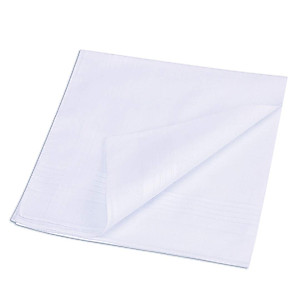 RDS HANKYTEX Men's White Handkerchiefs,100% Soft Cotton Hankie