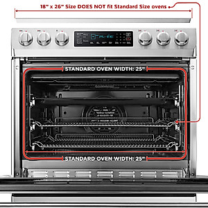 Last Confection 18" x 26" Commercial Grade Baking Sheet Pans, 4 Pack - Aluminum Full-Size Rimmed Cookie Sheet Trays