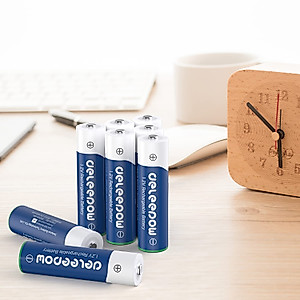 Deleepow AA Rechargeable Batteries Nimh 3300mAh 1.2V Batteries AA Size Rechargeable High Capacity 1200 Cycles 8-Pack(Only Battery)