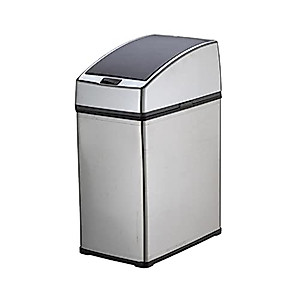 WENLII Smart Trash Bin Induction Automatic IR Sensor Dustbin Induction Rubbish Can Household Waste Bins Cleaning Accessories (Color : White-Fruit peach5, Size : 3L)