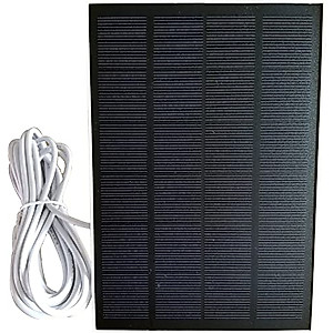 Solar Panel for Camera 3.3W Powered Surveillance Cam 10ft Charging Cable 5V microUSB Port