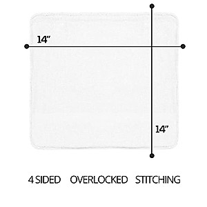 STF Linen Cotton Shop Towels White – (Pack of 150) Size 14x14 Inches Cleaning Rags – Absorbent Shop Rags and Multipurpose Cleaning Towels for Automobiles, Industries, Garage and Homes