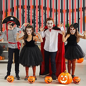 Ashmacdo 10 Rolls Crepe Paper Streamers,820 Ft Black and Red Crepe Paper Decorations Party Streamer for Birthday Decorations, Party Decorations, Wedding Decorations