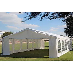 DELTA 40'x20' Budget PE Tents for Parties, Party Tent, Wedding Tent,Outdoor Event Canopy,Outdoor Canopy, carpas para Fiestas with Waterproof Top Cover, Removable Window Walls