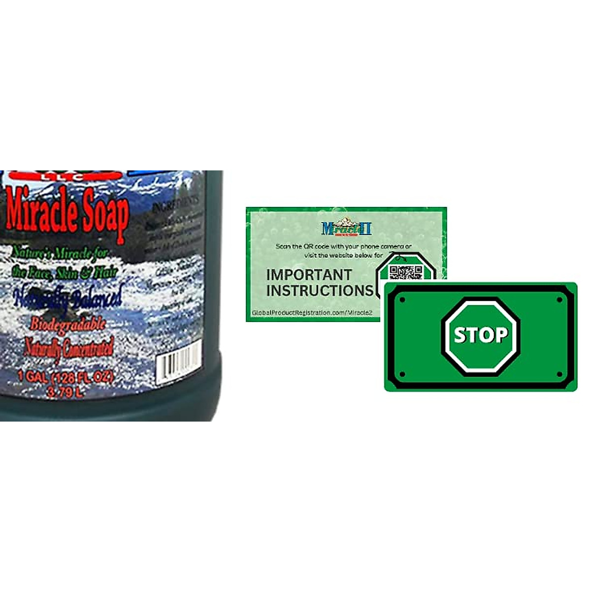 Miracle II Regular Soap Gallon, Green