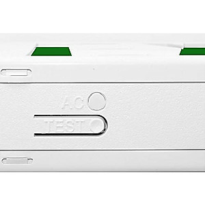 LFI Lights | Combo Green Exit Sign with Emergency Lights | White Housing | All LED | Two Adjustable Square Heads | Hardwired with Battery Backup | UL Listed | (1 Pack) | COMBO2-G