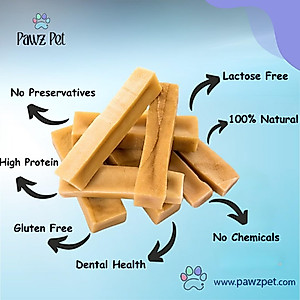 Himalayan Yak Chews for Dogs – 100% Natural & Healthy Yak Cheese Chews - Medium (3 Pack) Dog Cheese Sticks - Gluten-Free High-Protein Premium Yak Bones for Dogs - Perfect for Long-Lasting Chewing