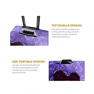 ZgaidIta Black Girl Bubble Luggage Cover Washable Suitcase Protector Anti-scratch Suitcase cover S(18-22 inch luggage)