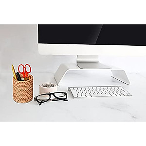 Eiyye Handmade Rattan Pencil Holder, Handmade Makeup Brush Holder, Rattan Pen Cup For Office&Home Desktop Organizer