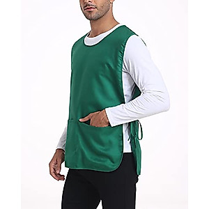 Xeoxarel Unisex Cobbler Apron with 3 Pockets, Universal Apron for Women or Men Vest Black