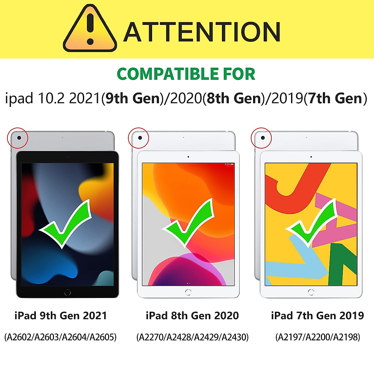 ZtotopCases for New iPad 9th/8th/7th Generation Case 10.2 Inch 2021/2020/2019, Premium PU Leather Folding Stand Cover for iPad 10.2" 9/8/7 Gen, Brown