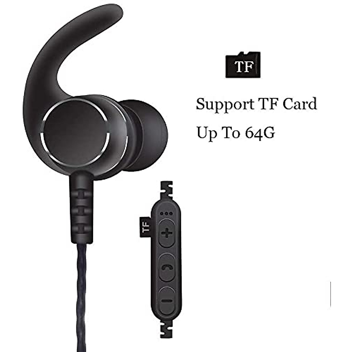 VIGROS ENC Noise Canceling Neckband Wireless Bluetooth 2 EQ Earbuds in-Ear Gaming Earphones, LED Light Fast Charge 70 Hours Play Headsets, Sweat Proof Ear-Hook Headphones Outdoor/Sports/Workout