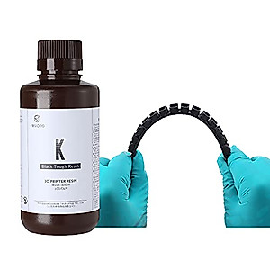 RESIONE Tough 3D Printer Resin, Not Brittle ABS Like Tough & Rigid 3D Resin for LCD 3D Printing UV 405nm (K Black 500g)