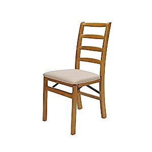 Stakmore Shaker Ladderback Folding Chair Finish, Set of 2, Oak