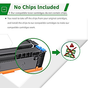 GREENSKY Compatible 414A Toner Cartridge 4 Pack Replacement for HP 414X W2020A W2021A W2022A W2023A for Color Laserjet Pro MFP M479fdw M479fdn M454dw M454dn M479 Printer Ink(Black Cyan Yellow Magenta)