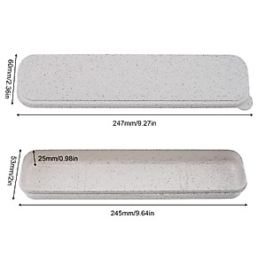 OriGlam Portable Flatware Box Travel Tableware Storage Box, Travel Case Travel Tableware Storage Box, Utensil Case Lunch Bag Flatware Box