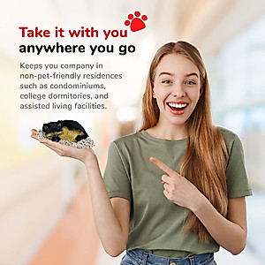 Perfect Petzzz Minis Baby German Shepherd, Realistic, Life-Like Stuffed Interactive Plush Toy, Electronic Pets, Companion Pet Puppy with 100% Handcrafted Synthetic Fur