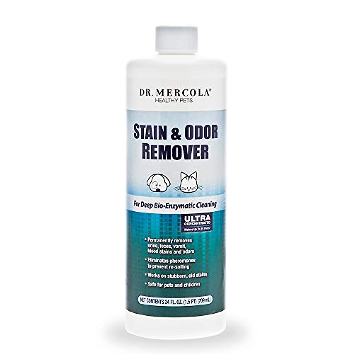 Dr. Mercola, Pet Stain and Odor Remover, 24 FL. oz (1.5 PT) (709 mL), Safe for Pets and Children