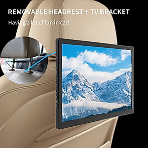 13 Inch Portable TV, 1080P ATSC Digital Car TV, Built-in Rechargeable Battery, ATSC Digital TV Tuner, USB, AV, U Disk, FM Radio, for Car, Travel, Camping, etc