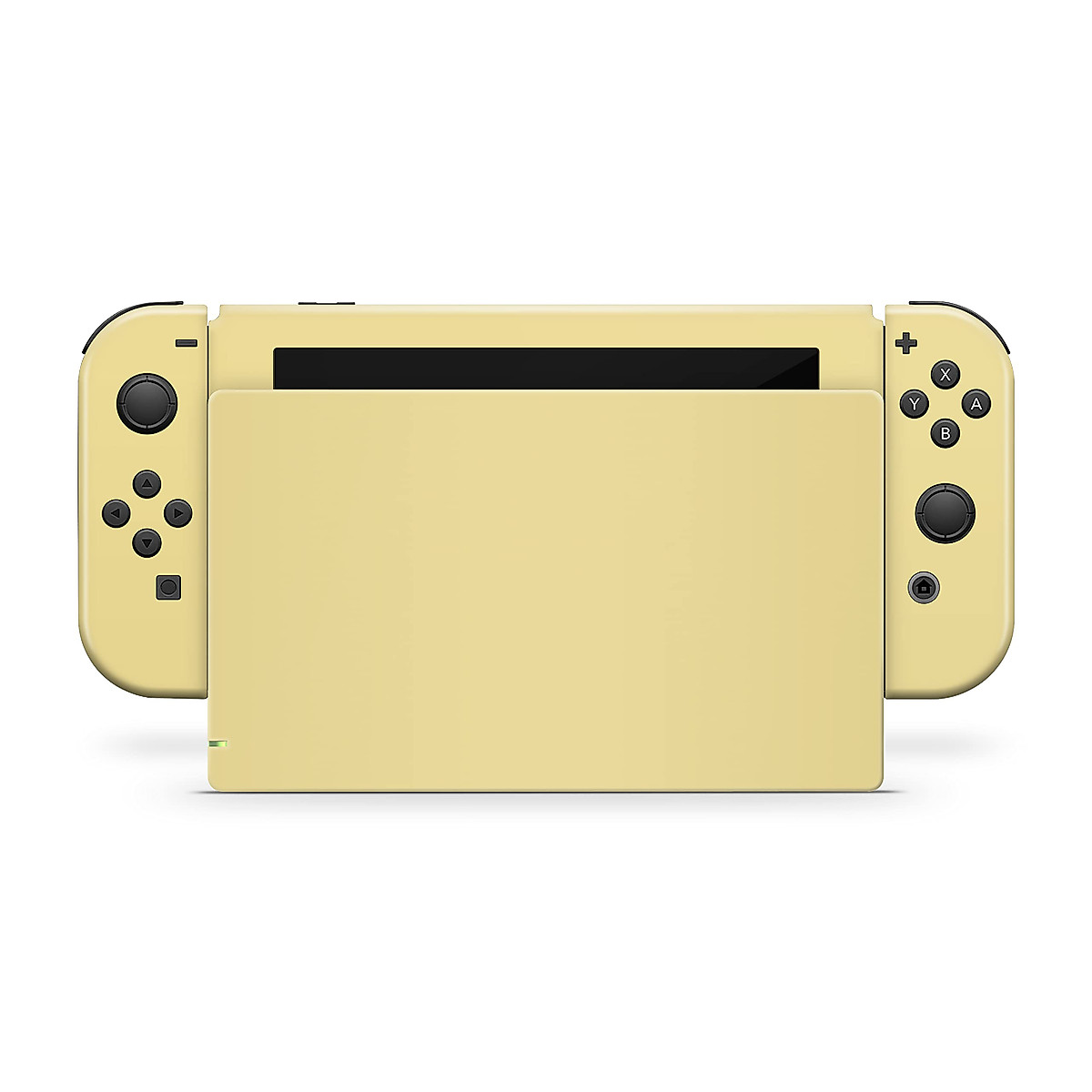 Tacky Design Classic Pastel Solid Color, Yellow, and Orang Skin Compatible with Nintendo Switch, Skin Vinyl 3m Stickers Moon Full wrap Cover (Yellow)