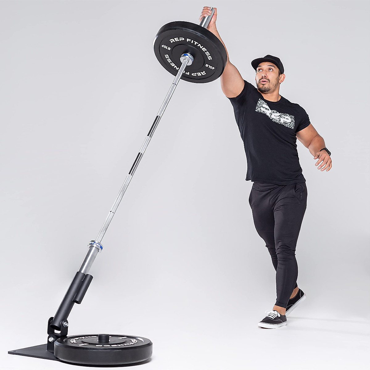 REP Bumper Plates for Strength and Conditioning Workouts and Weightlifting- 370 LB Set