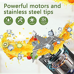 Portable Blender, Personal Size Blender for Smoothies and Shakes with USB Rechargeable, Strong Stainless-Steel Blades and Powerfulr Motor, 22 Oz Mini Blender Cup for Home, Kitchen, Travel (Black)