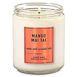 White Barn Bath and Body Works Mango MAI TAI 1-Wick Candle 7 oz