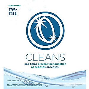 Renu Contact Lens Solution by Multi Purpose Disinfectant Advanced Formula Kills 99.9% Germs, 12 Fl Oz