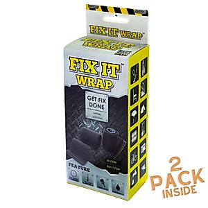 OrthoTape Fix It Wrap 2 INCH X 50 inch | Repair Wrap | Strong Fiber Weld Fix Reinforcement Repair -2 Pack