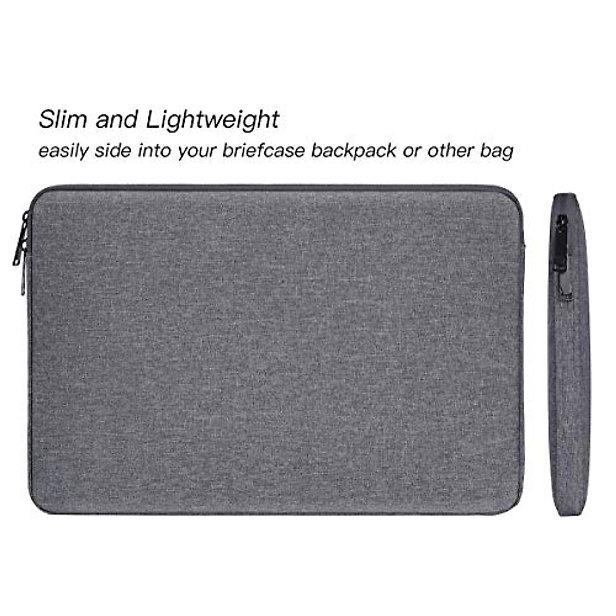 15.6 16 Inch Laptop Case for Dell Inspiron 15 3000 5000, Asus VivoBook 15.6/Asus Chromebook/Asus ROG/Asus Zenbook 15.6, MacBook Pro 16 Inch A2141/HP OMEN 15, Notebook Sleeve Bag with Small Case, Grey