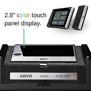 Keevo Model 1 Crypto Wallet (Cold Storage, Hardware Ledger) - Secure, Safe & Trusted Cryptocurrency Wallet & Ledger for Bitcoin (BTC), Ethereum (ETHER), NFT and Digital Assets