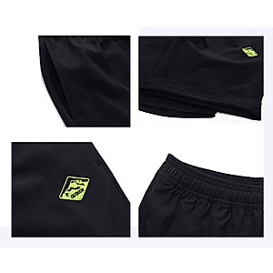 Kolongvangie Men's Short Inseam Lightweight Training Shorts UPF 30+ Bodybuilding Gym Workout Athletic Fishing Shorts