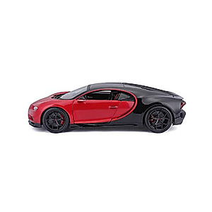 Maisto Bugatti Chiron Sport 1/18 Diecast Model Car - Black/Red (18-11044-00000022)