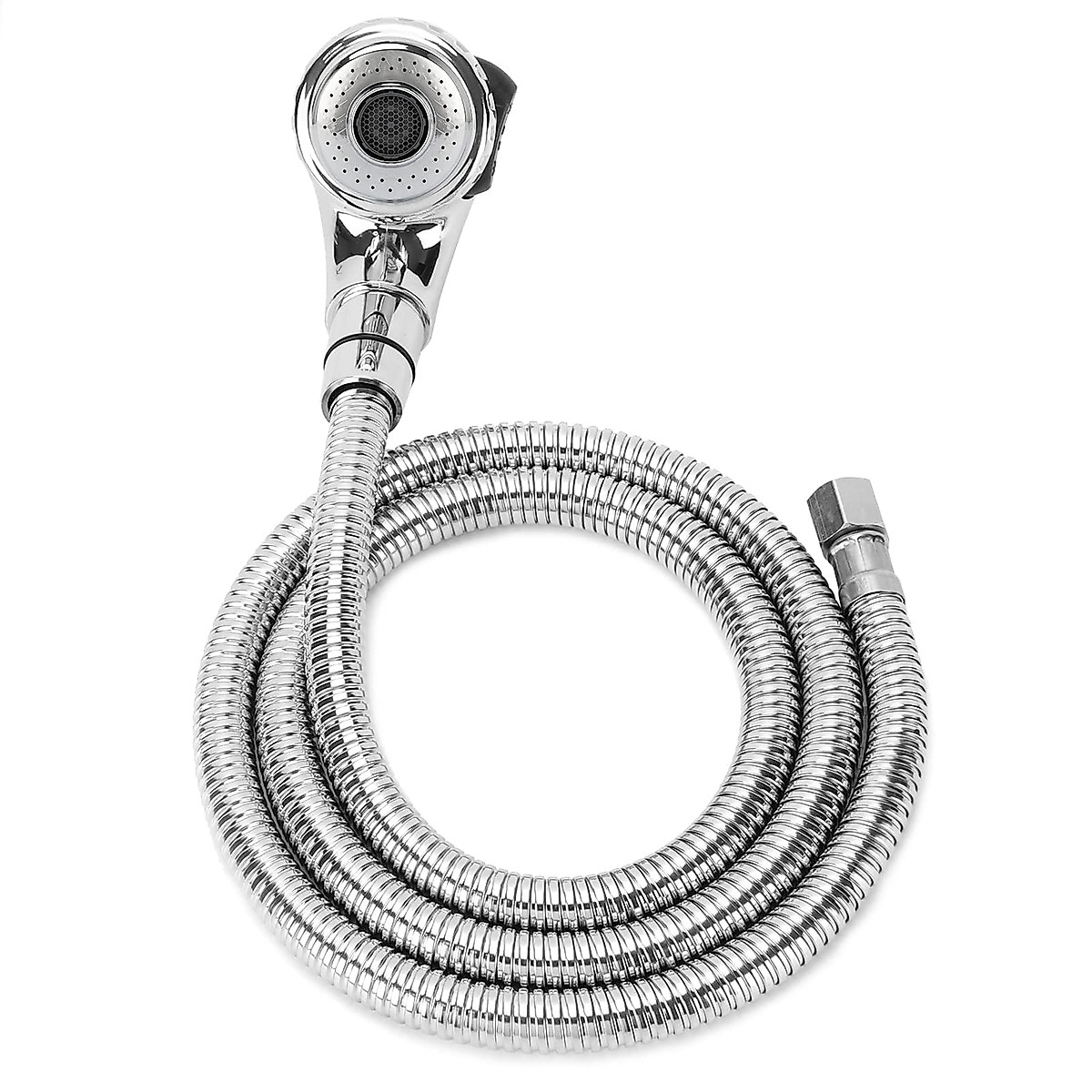 LukLoy Shampoo Bowl Sprayer Hose Replacement, 1/4" Nut Professional Salon Sink Stainless Steel Hose for Sink Shampoo Bed