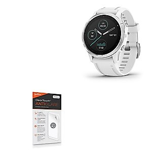 BoxWave Screen Protector for Garmin Fenix 6S Pro (42mm) (Screen Protector ClearTouch Anti-Glare (2-Pack), Anti-Fingerprint Matte Film Skin