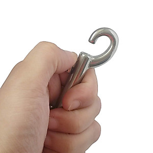 2-Pack 316 Stainless Steel Double Ended Bolt Snap Hook 3-1/2'' Double End Bolt Snaps Hooks Scuba Diving Clips Marine Grade for Water Bucket/Dog Leash/Pet Feed Bucket & Hammock/Horse Tack and More