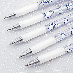 Firbirch 5PCS Craft Cutting Knife Pen Cute Cartoon Bear Paper Pen Cutter Creative Retractable Cutting Tool Student Utility Knife for DIY Art Paper Scrapbook