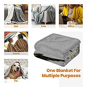 JOOCAR Flannel Throw Blanket Cute Fluffy Bumblebee Insect Bee Cozy&Soft Plush Blankets for Bed Couch Living Room Sofa Chair