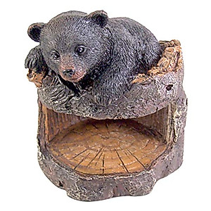 Black Bear Coaster Holder With 4 Coaster Set