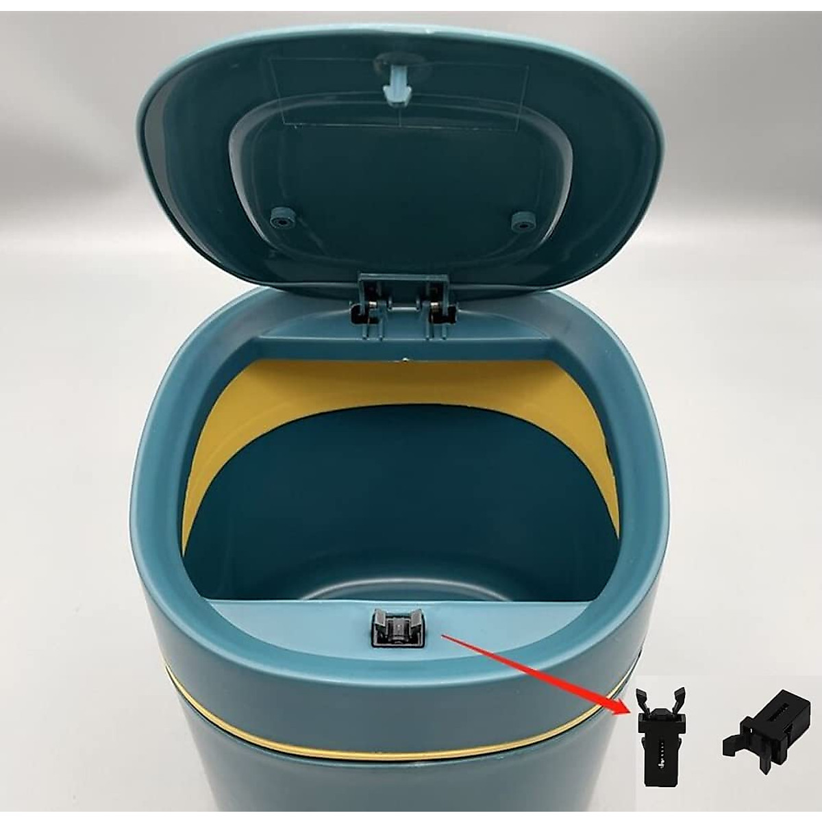 UtySty 10 Pack Trash Can Lid Clips Press Switch Replacement Push-Type Lock Button for Mini Trash Can with Lid Garbage Can Waste Basket Bathroom Trash Can with Press Top Lids Diaper Pail